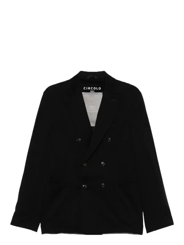 CIRCOLO 1901 Double-breasted Jacket - Black