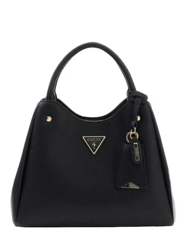 Guess Meridian Logo Handbag - Black