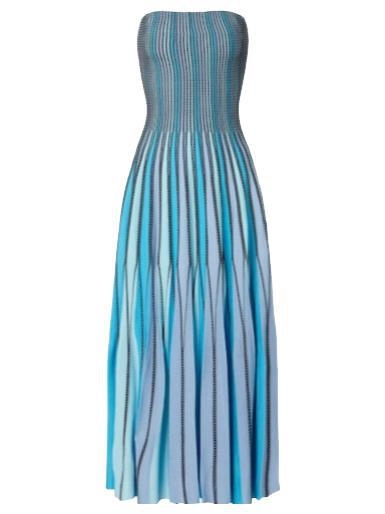 Simkhai Soleil Striped Midi Dress - Blue