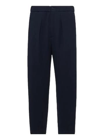 Giorgio Armani Wool-blend Straight Leg Trousers - Black