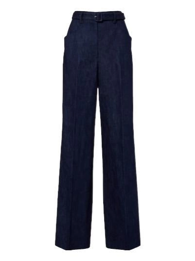 Gabriela Hearst Belted Wide-leg Denim Pants - Black