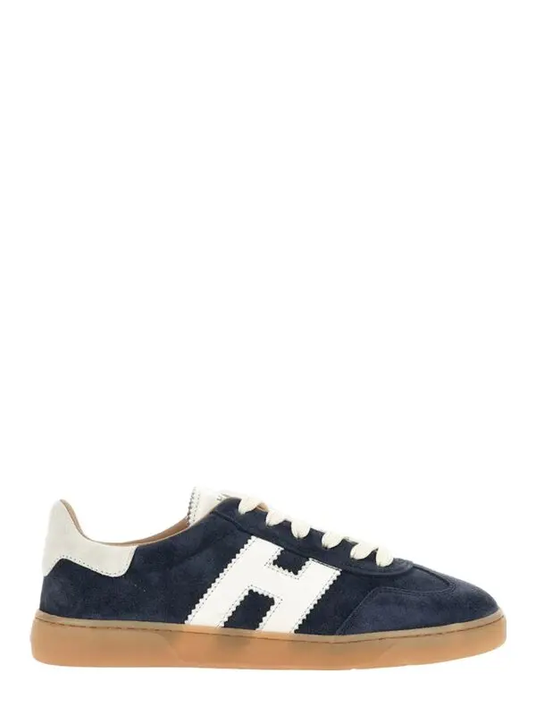 Hogan Paneled Low-top Lace-up Sneakers - Black