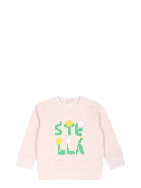 Stella McCartney Printed Round Neck Sweatshirt - Pink