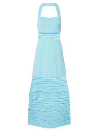 Simkhai Blayne Open-knit Midi Dress - Blue