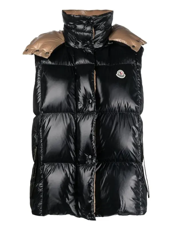 Moncler Luzule Hooded Down Vest - Black