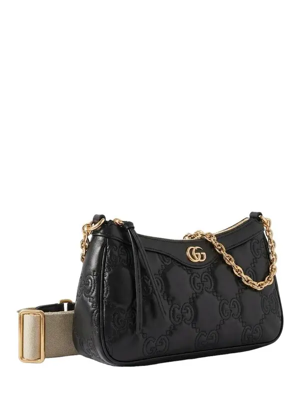 Gucci Gg Matelassé Shoulder Bag - Black