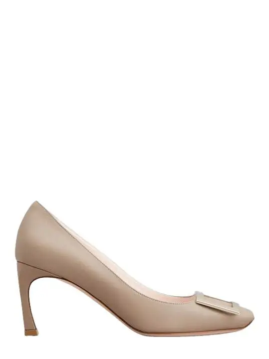 ROGER VIVIER Trompette Buckle Pumps - Beige