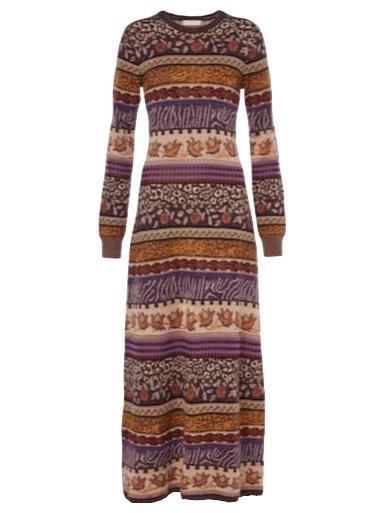 Ulla Johnson Paloma Jacquard Maxi Dress - Brown