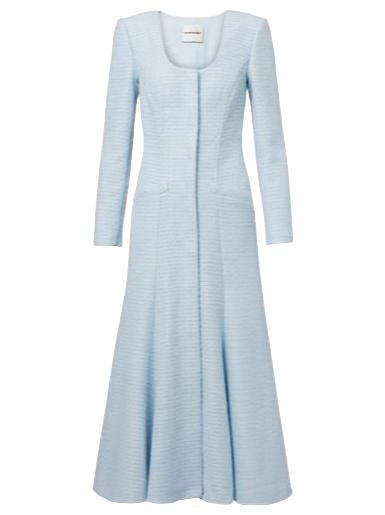Roland Mouret Jacquard Midi Dress - Blue
