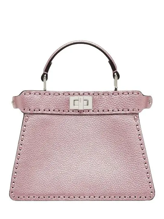 Fendi Peekaboo Iseeu Petite Selleria Tote Bag - Pink