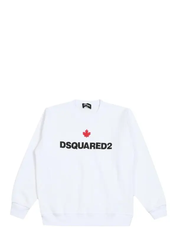 Dsquared2 Logo Print Crewneck Sweater - White