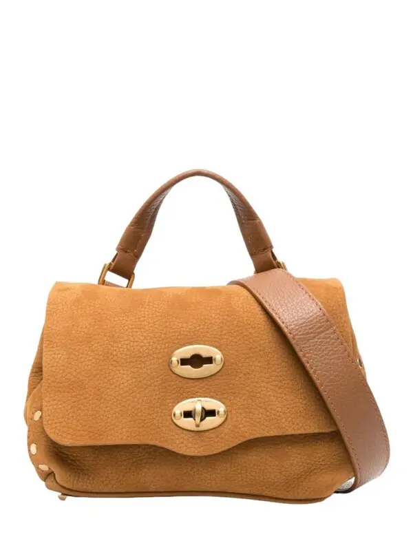 ZANELLATO Rivet Shoulder Bag - Brown