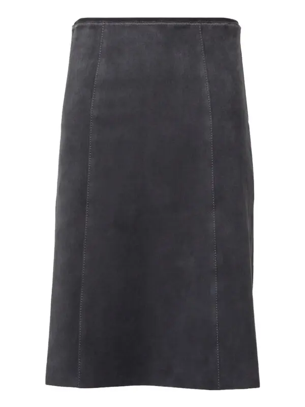 JOSEPH Midi Skirt With Seam Details - Black