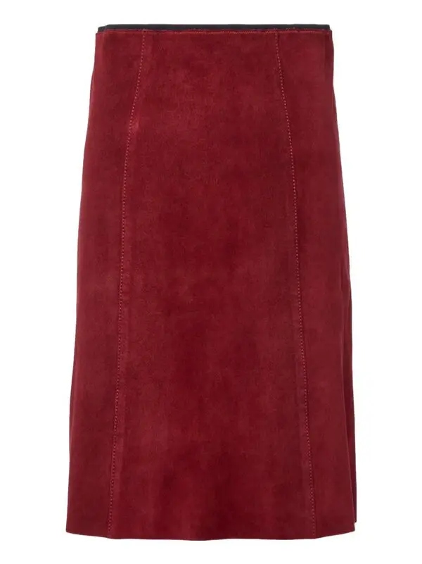 JOSEPH Midi Skirt - Red