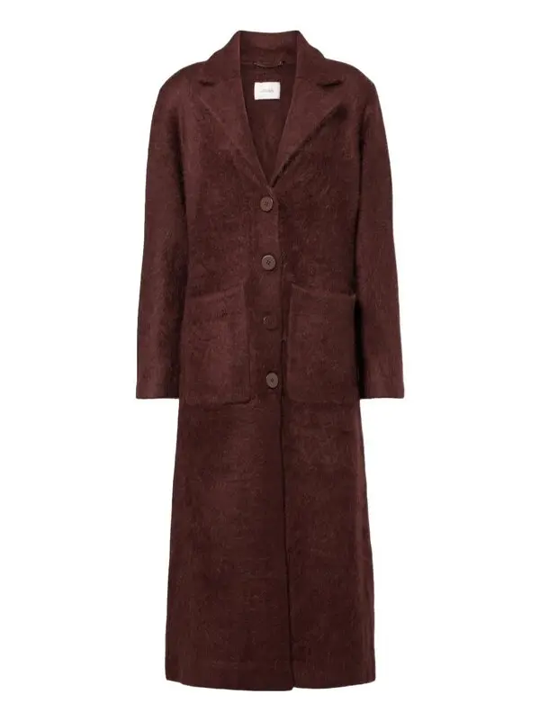 Dorothee Schumacher Fluffy Statement Wool-blend Coat - Brown