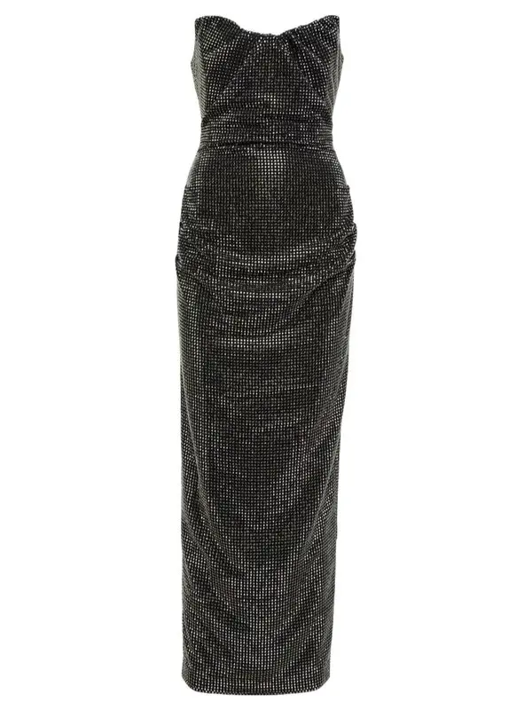 Roland Mouret Embellished Strapless Maxi Dress - Black
