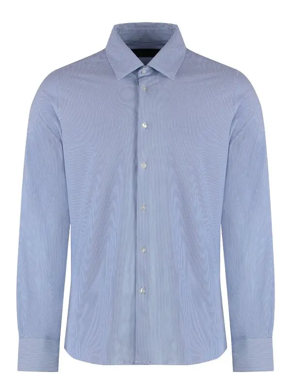RRD Oxford Jacquard Shirt - Blue/white