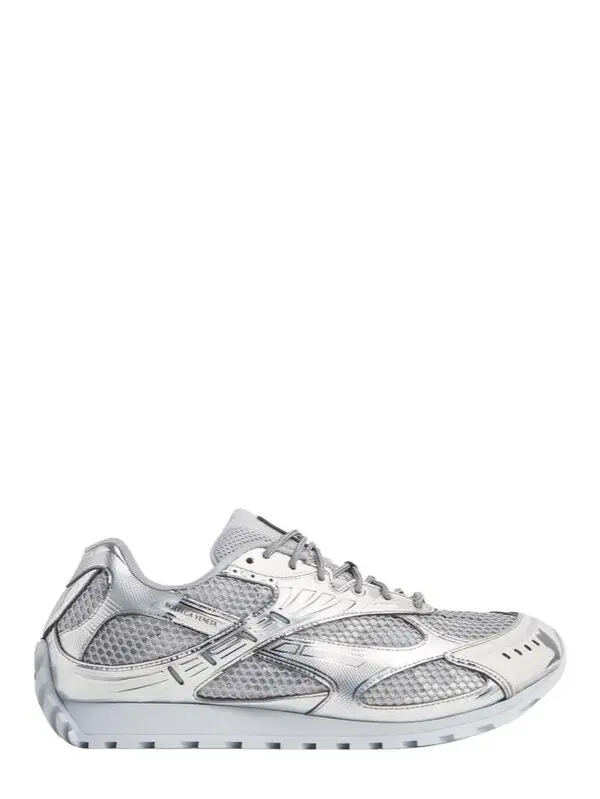 Bottega Veneta Orbit Lace-up Sneakers - Silver