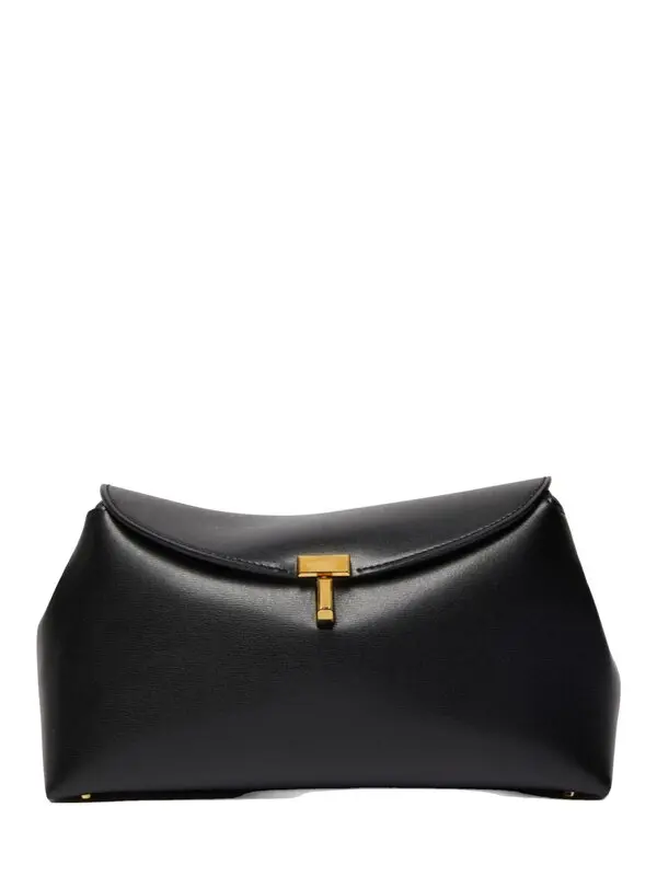 TOTEME Flip Shoulder Bag With Turn Lock Closure - Black