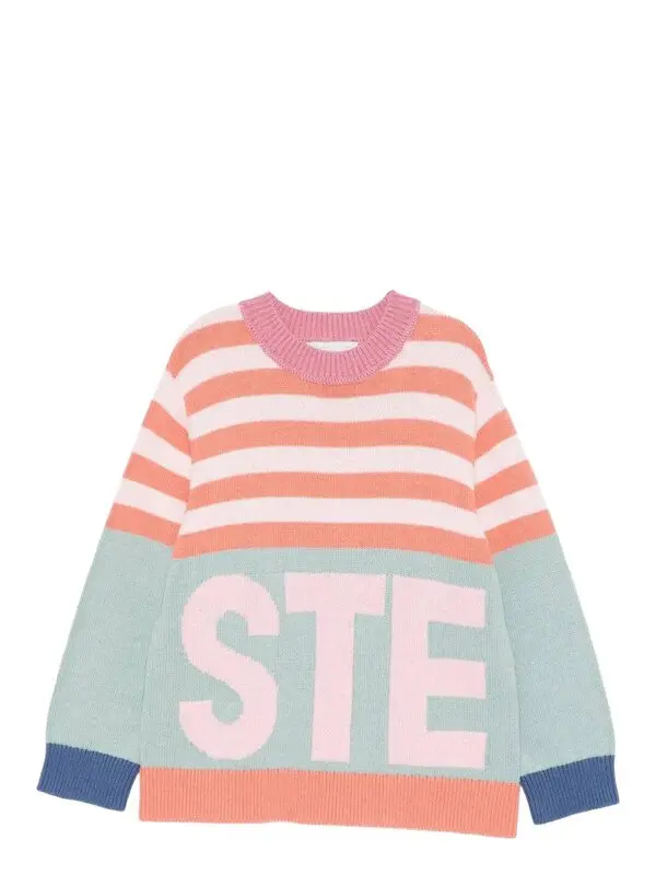 Stella McCartney Striped Crew Neck Sweater With Long Sleeves - Multicolor
