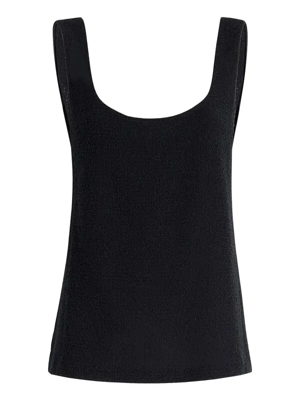 Khaite Square-neck Knit Tank Top - Black