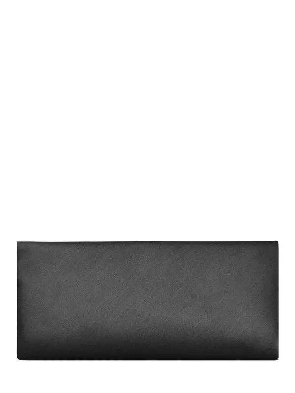 Saint Laurent Evening Soft Clutch In Satin - Black