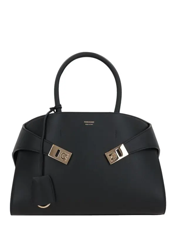 FERRAGAMO Hug Small Shoulder Bag - Black