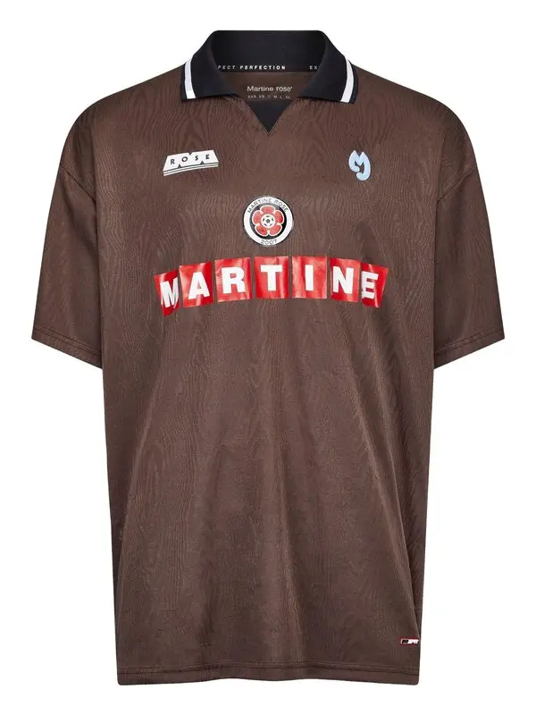 Martine Rose Short-sleeved Polo Shirt - Brown