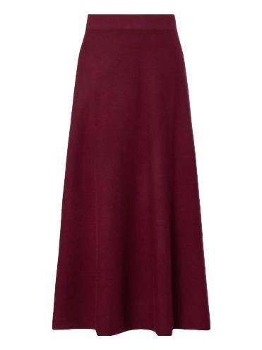 LISA YANG Torie Cashmere Midi Skirt - Brown
