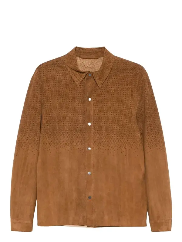 SALVATORE SANTORO Long Sleeve Casual Jacket - Brown
