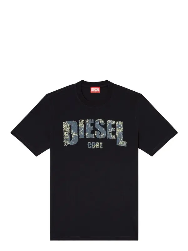 DIESEL® T-adjust-r25 Crewneck T-shirt - Black