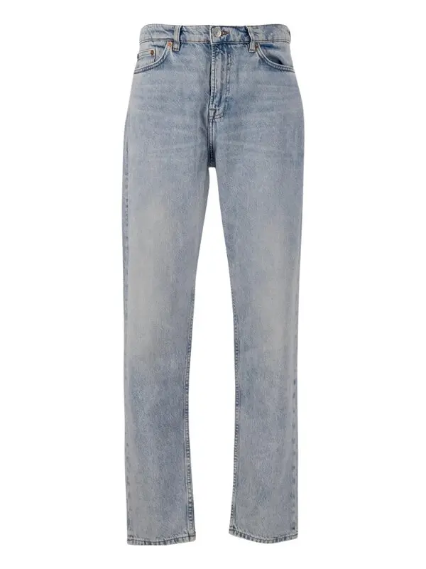 SAMSOE SAMSOE Light Wash Denim Trousers - Gray