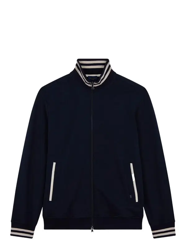 Paul & Shark High Collar Striped Sweater - Black