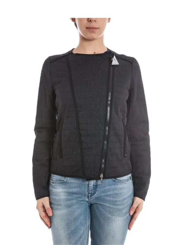 Moncler Long-sleeved Zip Jacket - Black