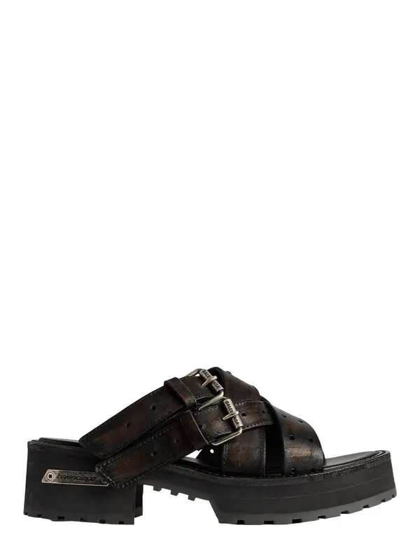 Balenciaga Venom Open Mule - Brown