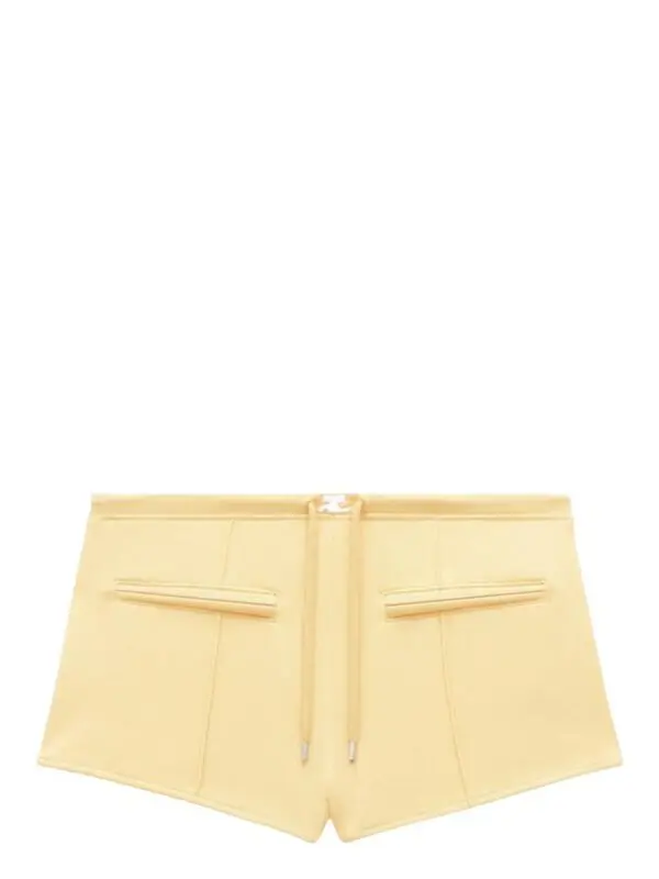 COURREGES Drawstring Shorts With Zippered Pockets - Nude