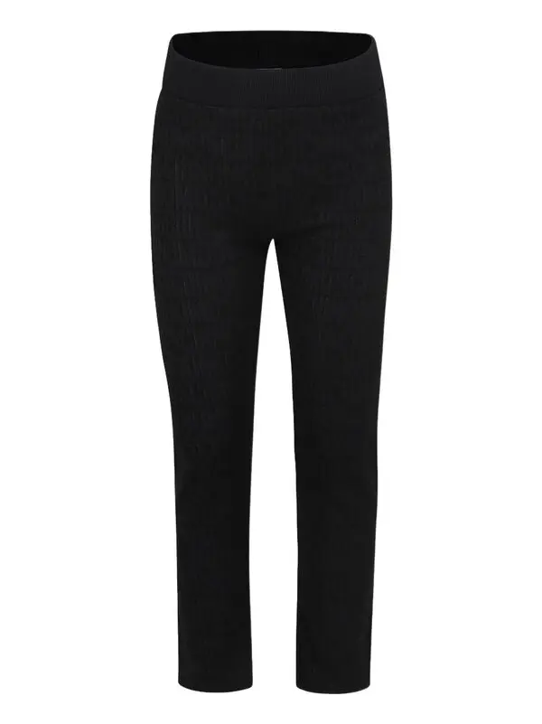 Moschino Patterned Casual Pants - Black