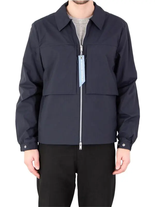 Moose Knuckles Collared Zip-up Jacket - Black