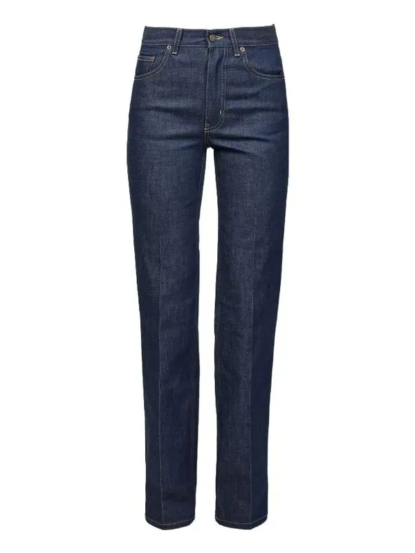 Chloé Flared Jeans With Visible Stitching - Black