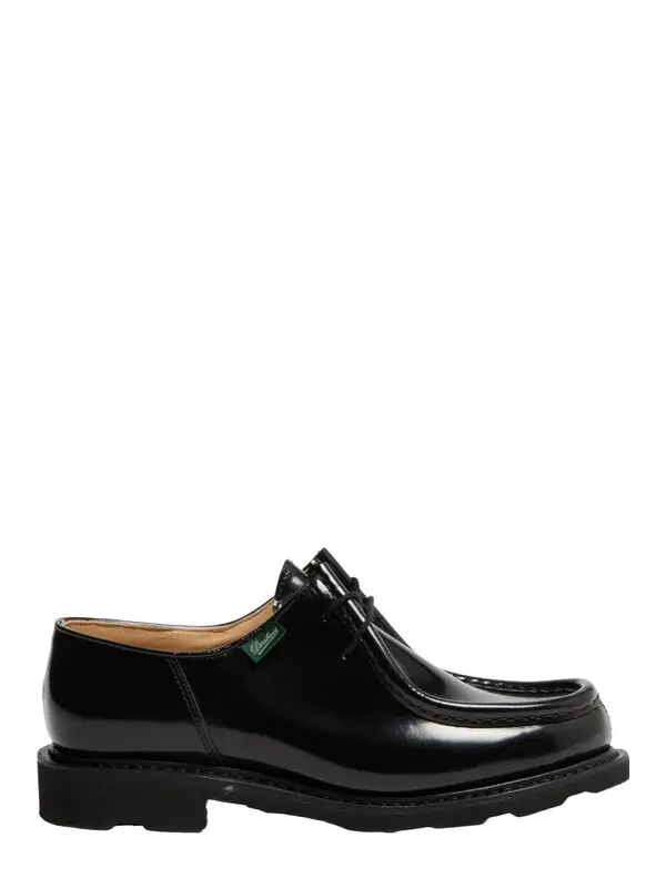 Paraboot Michael Loafers With Embossed Logo And Contrast Stitching - Black