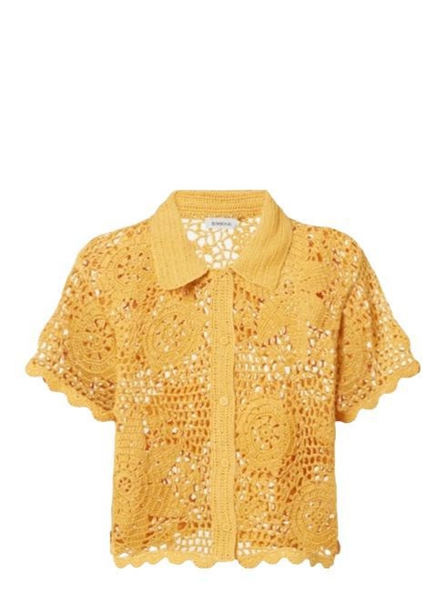 Simkhai Macks Floral Crochet Shirt - Yellow