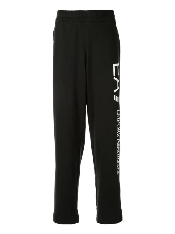 EA7 Logo-print Track Pants - Black
