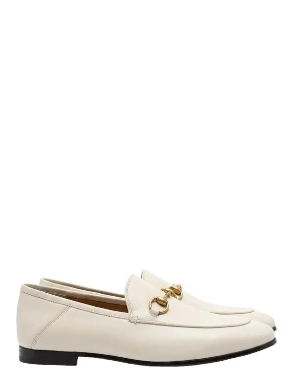 Gucci Brixton Horsebit Loafers - White