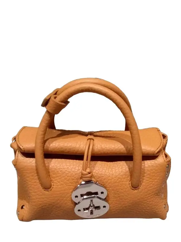 ZANELLATO Logo Buckled Handbag - Brown