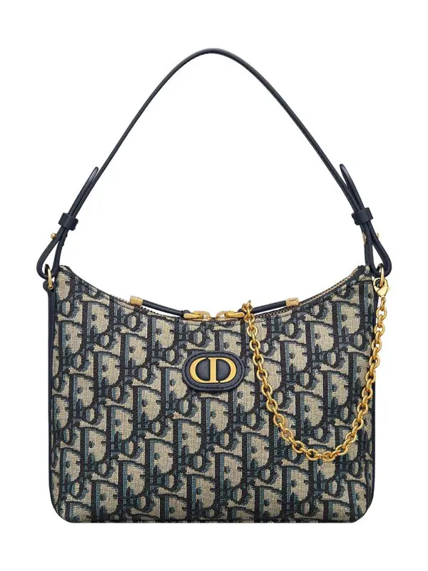 Dior 30 Montaigne Ling Mini Bag With Chain - Black
