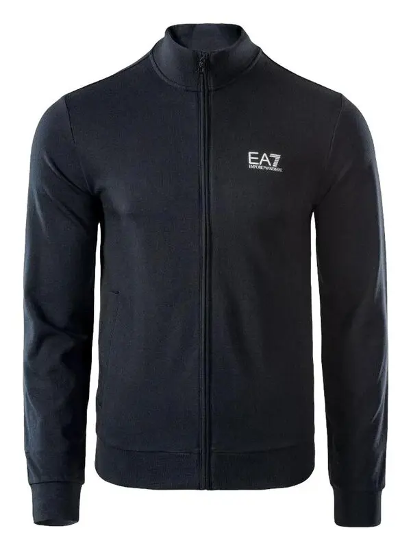 EA7 Logo Zip Jacket - Black