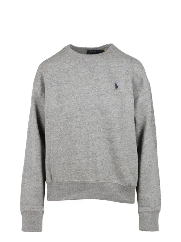 Polo Ralph Lauren Crewneck Logo Embroidered Sweatshirt - Grey