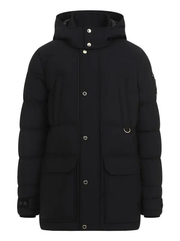 Moose Knuckles Valleyfield Quilted Jacket With Hood - Black