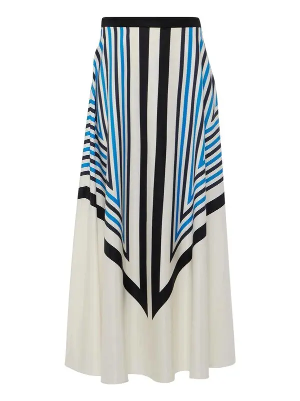 JOSEPH Creto Pleated Detail Skirt - White