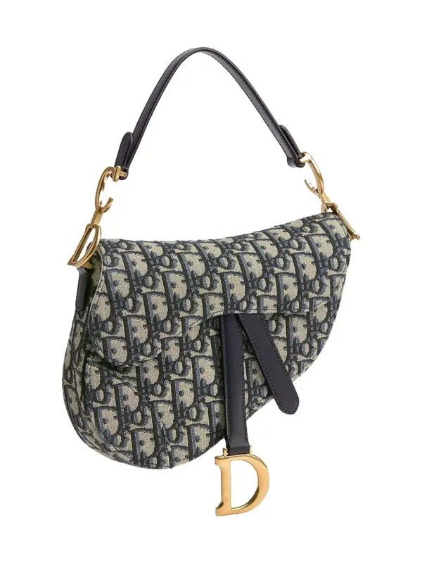 Dior Saddle Bag With Strap - Blue